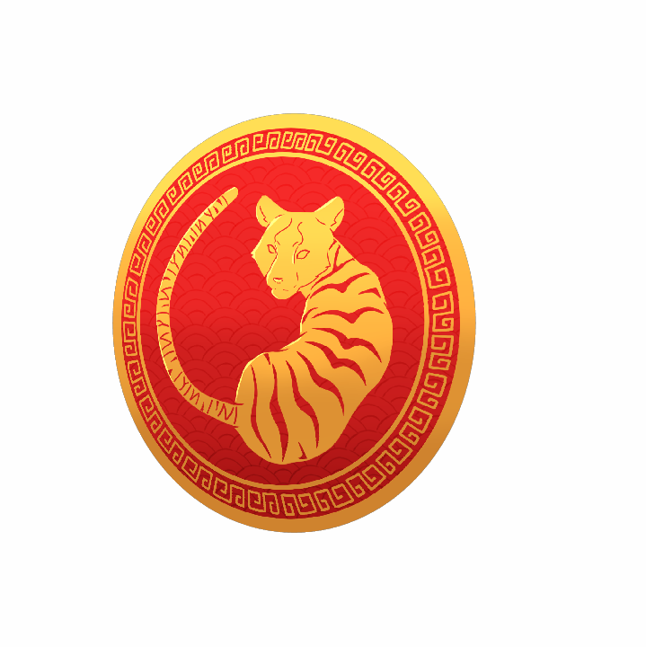 Chinese New Years Tiger | Shield | Badlion Store